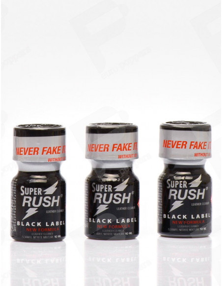 Super Rush Black Label 10ml x3 - Perfect Strong Poppers