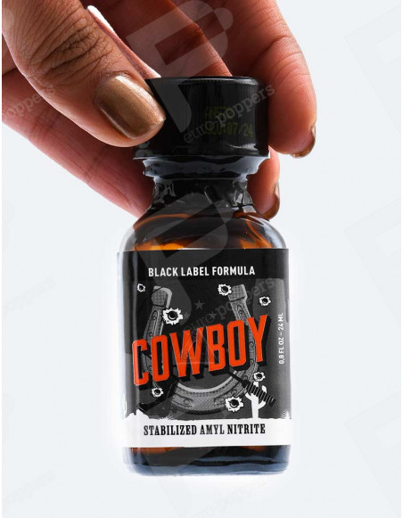 Cowboy Poppers Black Label 24ml Stabilized Amyl Nitrite
