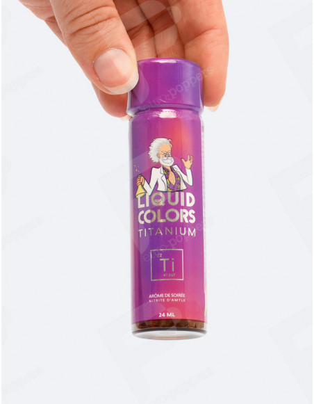 Titanium Poppers 24ml Amyl Nitrite - Liquid Colors Aphrodisiac